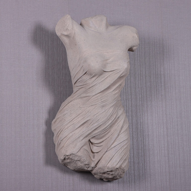 Roman Nymph Female Torso Wall Sculpture - Heinimex PH